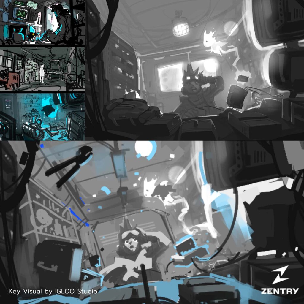 “Zentry” Key Visual Design – IGLOO STUDIO